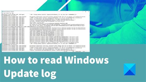 how to read windows update log in windows youtube