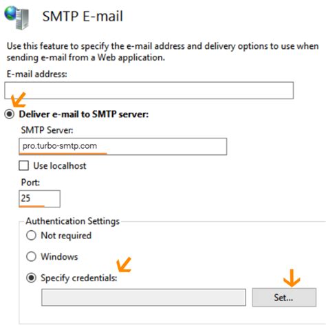 microsoft iis smtp smarthost turbosmtp