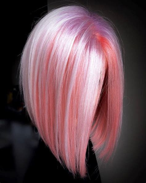 Pastel Hair And Platinum Hair On Instagram “day Glow Bob 🎆 One Of Our