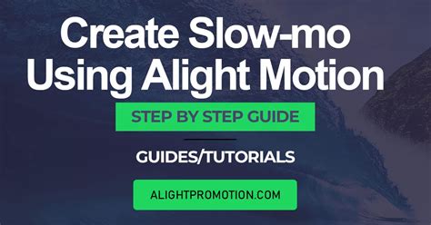 Create Slow Motion Effect Using Alight Motion 6 Easy Steps