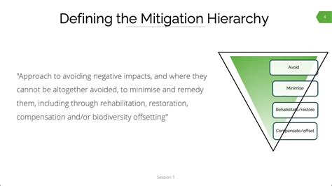 mitigation hierarchy session 1 introduction and background youtube