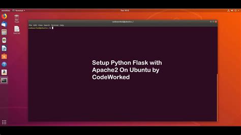 setup python flask with apache on linux ubuntu youtube