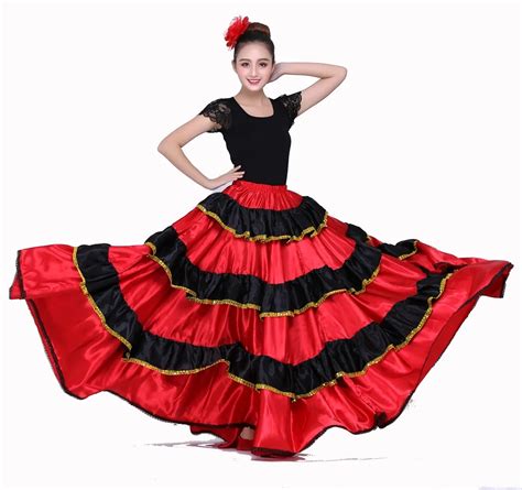 Buy Dropshipping Spanish Dance Costumes Flamenco Dance