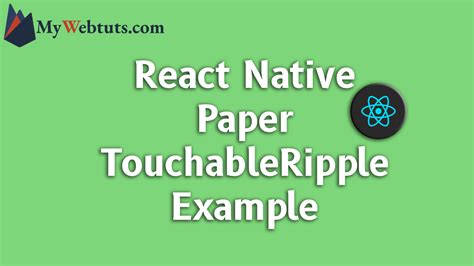 react native paper touchableripple example