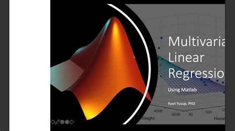 Linear And Multivariable Regression In Matlab Youtube