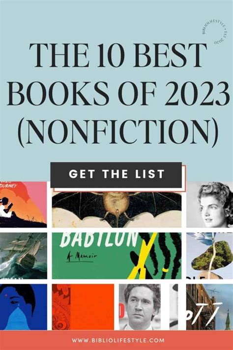 Bibliolifestyle The 10 Best Nonfiction Books Of 2023