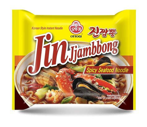 Ottogi Jin Jjamppong Korean Style Spicy Seafood Ramen