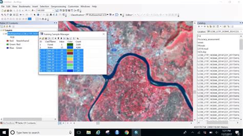 maximum likelihood supervised classification using arcgis 10 4 1 youtube