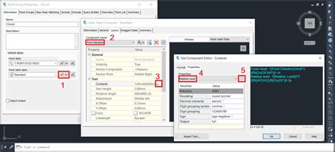 solved cogo labels elevation and relative level autodesk community