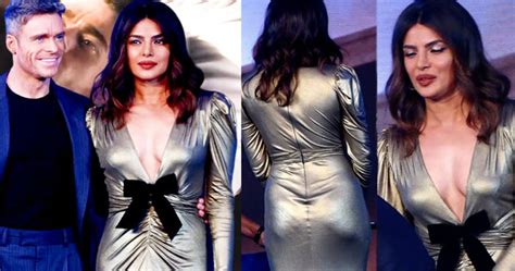 Priyanka Chopra Flaunts Her Curves Figure In Bodycon Outfit With