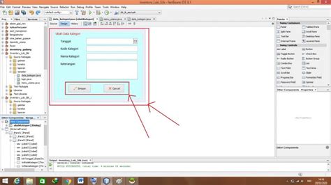 membuat form master data kategori dengan java netbeans