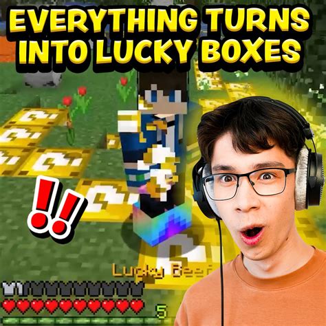 turning everything into lucky blocks on minecraft minecraft