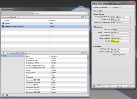 solved missing material properties autodesk community