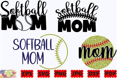 Softball Mom Svg Softball Svg Sport Graphic By