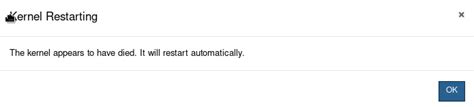 python jupyter kernel dies when importing file using xarray and