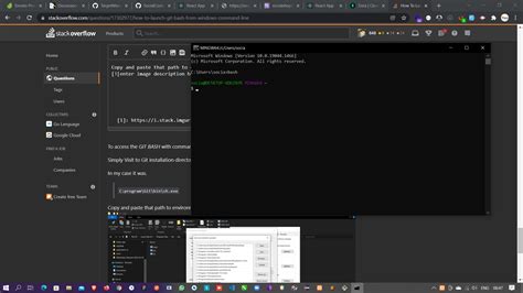 how to launch git bash from windows command line stack overflow