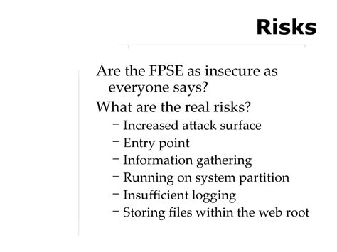 exploiting abusing and securing the frontpage server