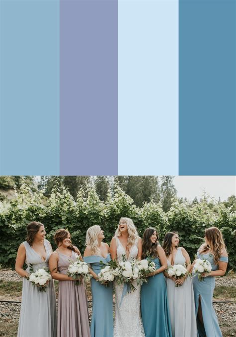 13 Mismatched Bridesmaid Dress Color Palettes Junebug Weddings