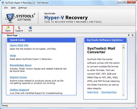 hyper v recovery software to recover corrupted vhd file data