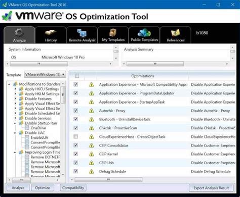 descargue la herramienta de optimización de vmware os para windows 10 8