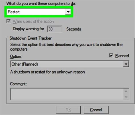 how to restart remote computer with cmd or powershell in corporate