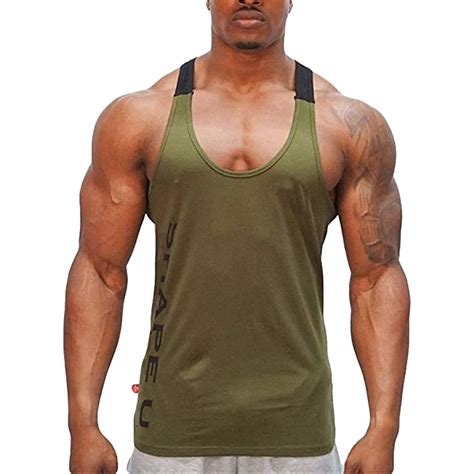 Feitong Mens Muscle Sleeveless Tank Top Gym Clothing Man Summer Muscle