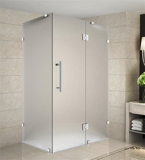 Frosted Glass Shower Door Canada Glass Door Ideas
