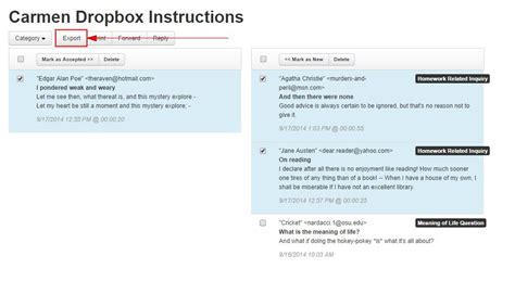 export questions teaching and learning resource center
