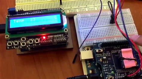 how to use xbee and arduino to display temperature on led crystal
