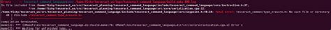 fatal error tesseract common type erasure h no such file or directory