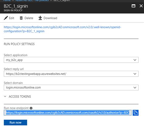 enabling b2c on node js web app deployed to app service · issue 16