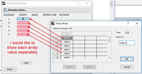 topic individual array values in graphical interface graphisoft gdl
