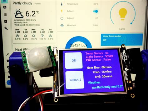 overview pyportal mqtt sensor node control pad for home assistant
