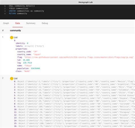 running community detection with memgraph and python