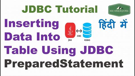 inserting data into table using jdbc preparedstatement jdbc