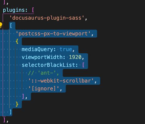 how to use plugins postcss px to viewport in docusaurus · issue 5789