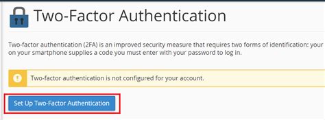 how to set up two factor authentication in cpanel exabytes sg