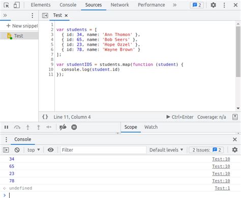 map in javascript code underscored dnt