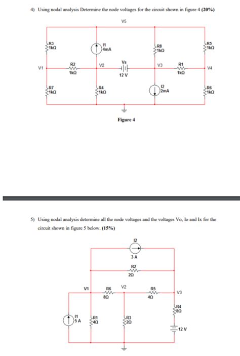 solved 4 using nodal analysis determine the node voltage