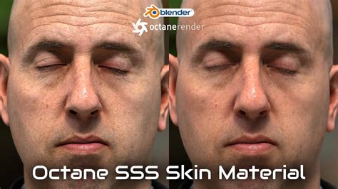 blender octane render tutorial sss skin material youtube