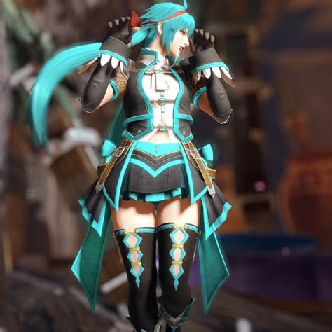 ながみみ On Twitter ミクッぽい初音 いつぞやのミクちゃんコーデをシエロを 使って更新してみました💖 シエロシリーズの詳細につき