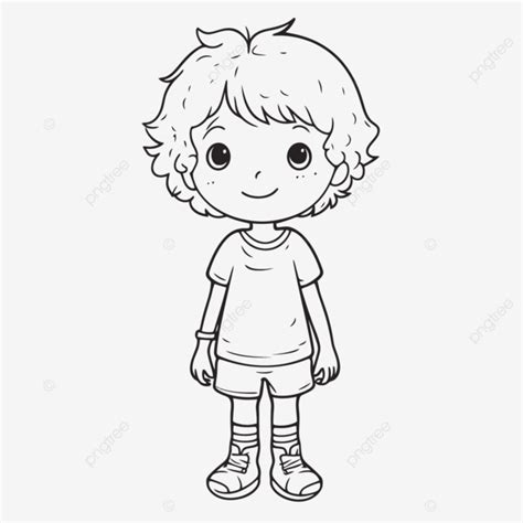 رسم صورة لصبي صغير تلوين الصفحة الخطوط العريضة المتجه رسم الجناح رسم