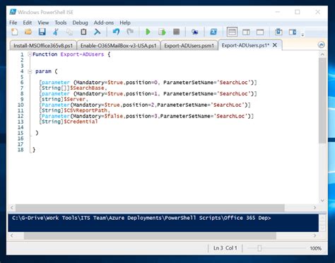 powershell function syntax parameters examples