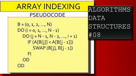 data structures in java how to sort array with index arrays youtube