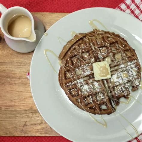 Gingerbread Waffles With Maple Icing Namaste Home Cooking