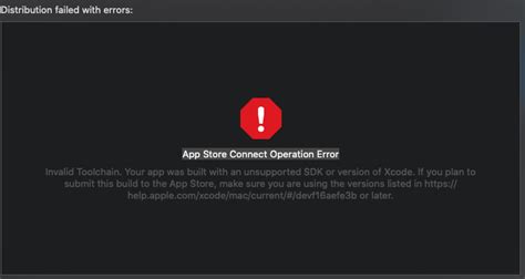 swift app store connect operation error stack overflow en español