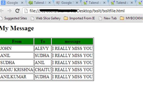 how to convert xml file to html using talend anilkumarburri
