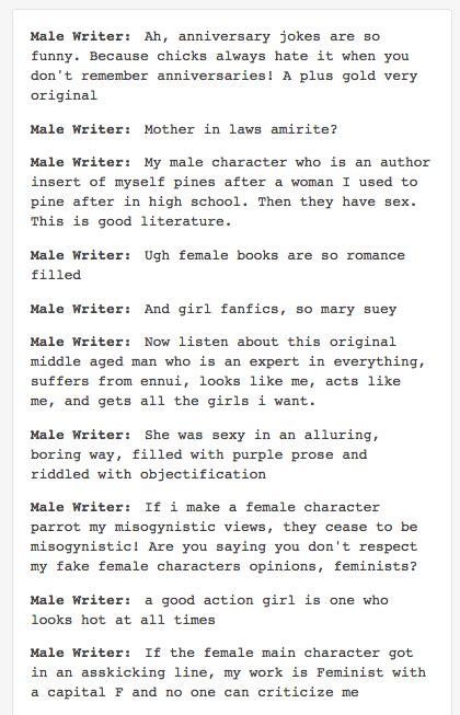 tumblr post satirizes self important male writers boing boing