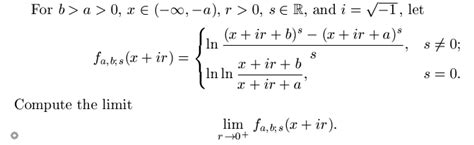 how to compute the limit of a complex function below