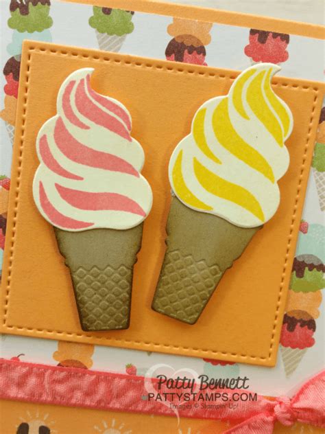 Cool Treats Ice Cream Cone Cards Patty Stamps